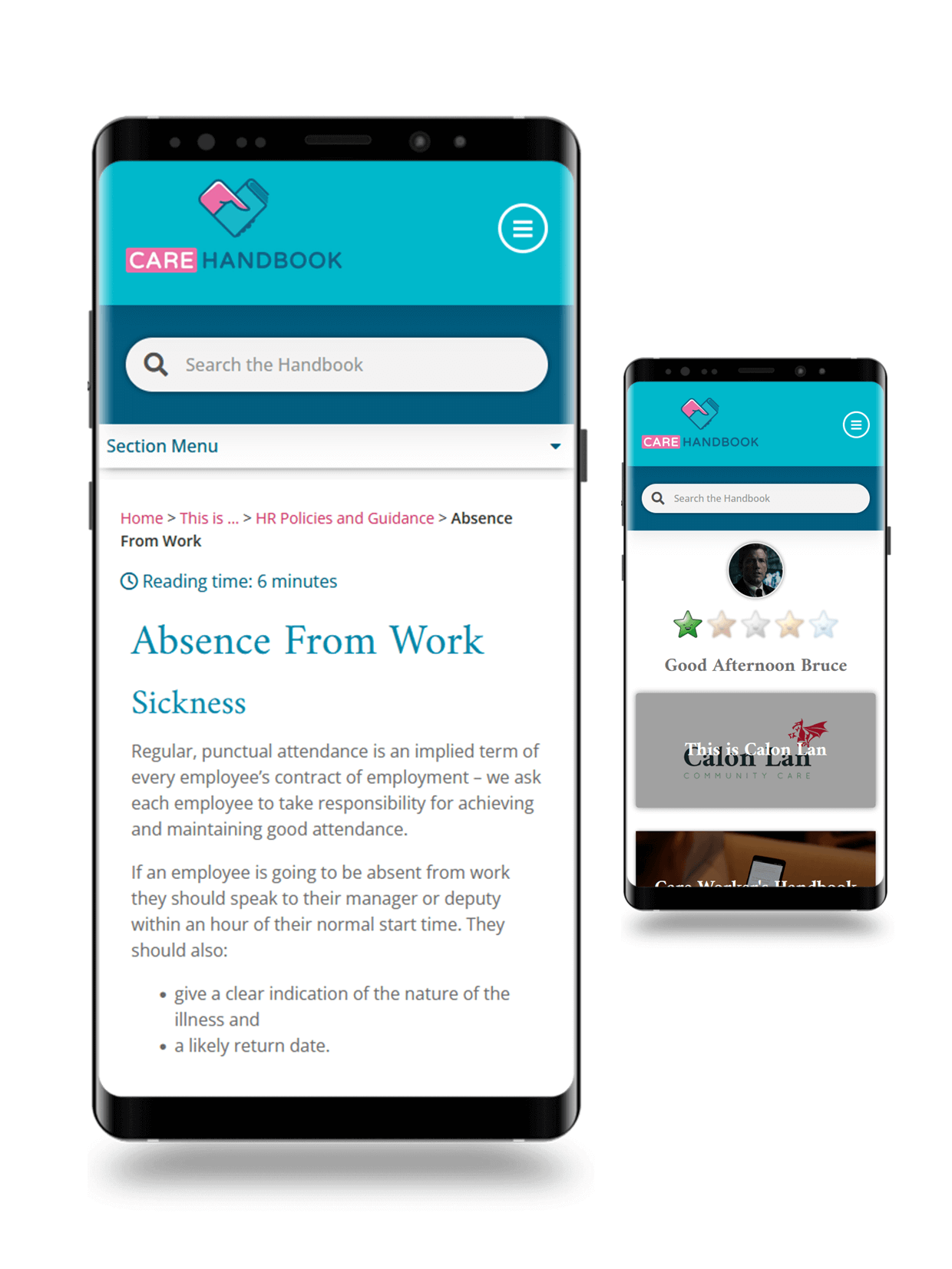 The Care Handbook - Care Worker's Handbook app for Social Care